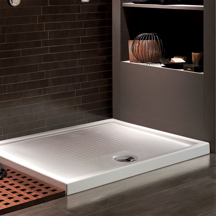 Duschkar LIF 90x70 endast 6 cm hög. Made in Italy.